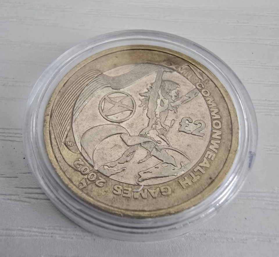 2002 Commonwealth Games Scotland and England Circulated £2 Two Pound ...