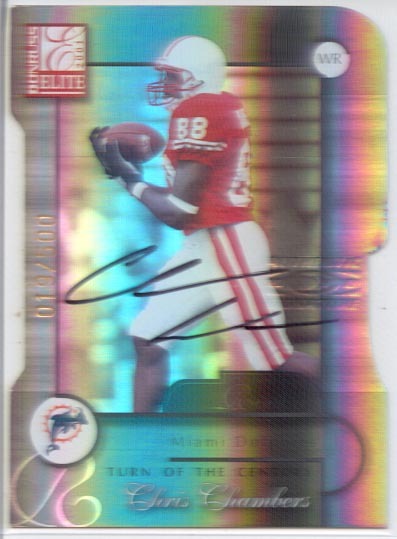 chris chambers rookie draft auto autograph wisconsin badgers elite ...