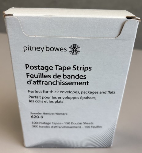 Pitney Bowes Genuine 620-9 Postage Tape Strips (300 tapes - 150 double ...