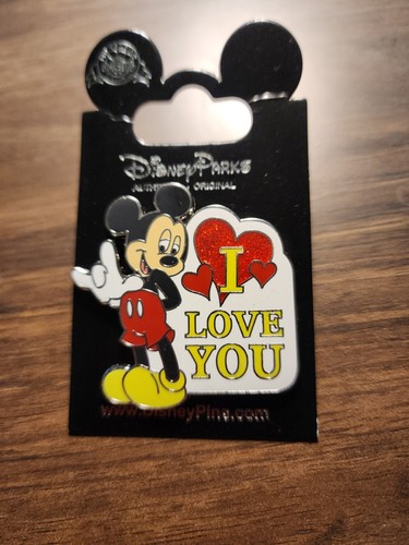 Disney Pin Mickey Mouse Sign Language I Love You new on card 96743 | eBay