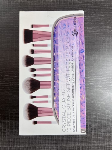 Bh Cosmetic CRYSTAL QUARTZ 12 PIECE BRUSH SET | eBay