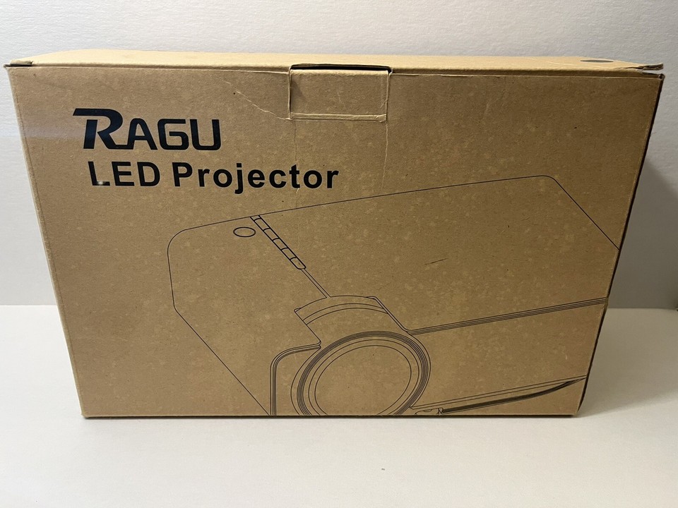 Ragu LED Projector 1080P Mini Home Theater in Original Box with Remote ...