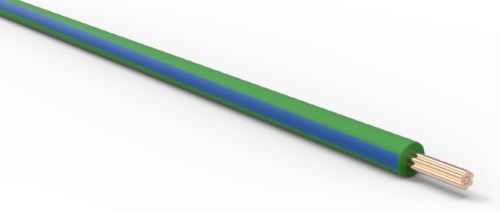 TXL Automotive Wire 20 AWG DARK GREEN w/ BLUE Stripe Bulk 25 ft Primary ...