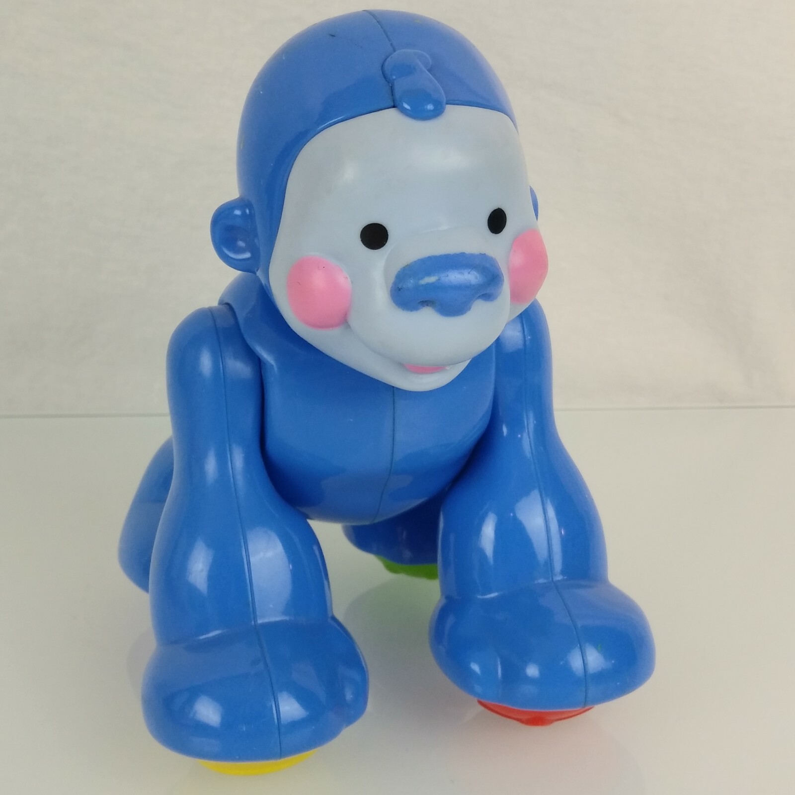 Fisher Price Amazing Animals Clicker Click Clack Blue Gorilla Monkey ...