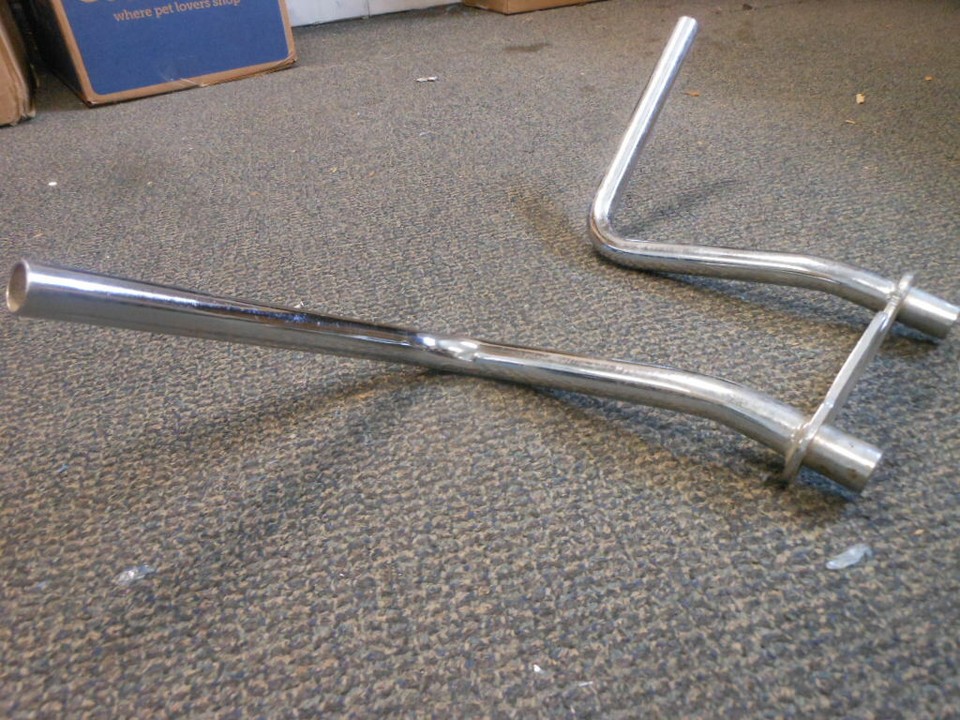 Vintage 7/8 Chrome Weld Plate Bars Handlebars Rabbit Ears Chopper Cat ...