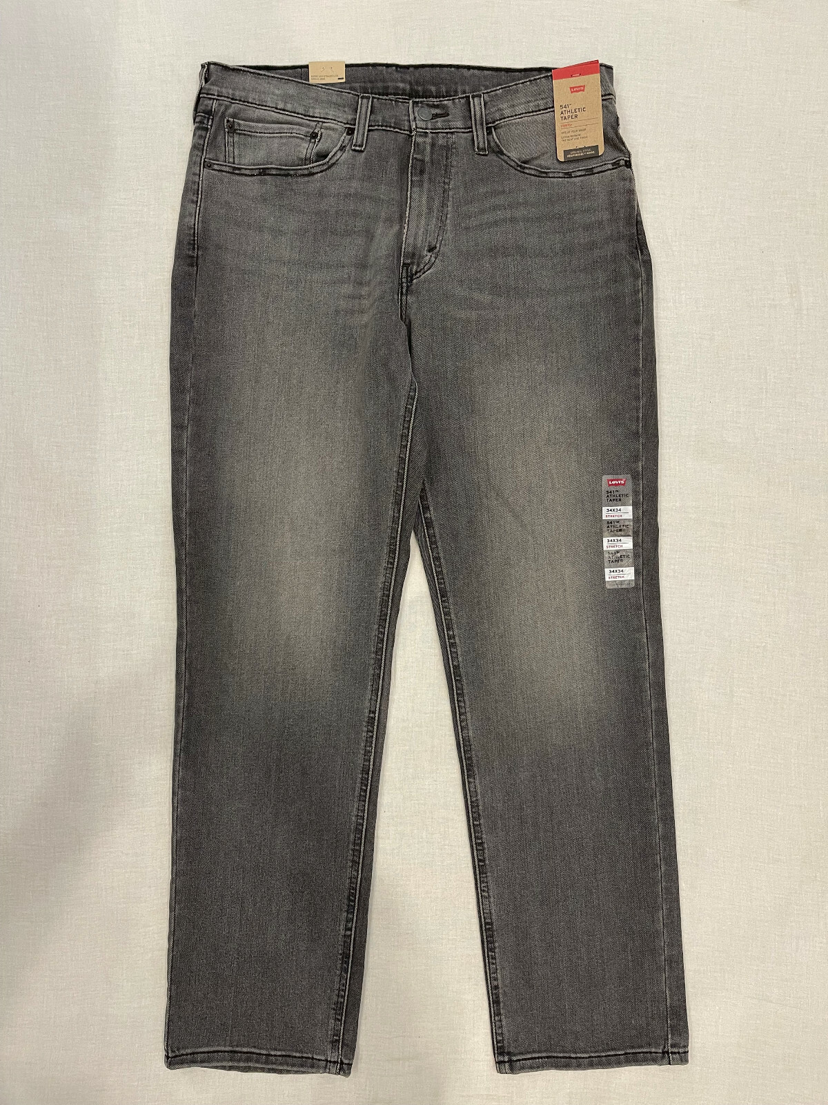 New Levi's 541 Athletic Taper Fit Stretch Men's Jeans 34X34 Gray #0307 ...