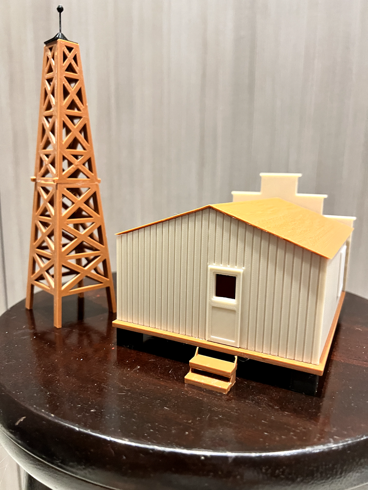 O Scale "W E Z Y" Radio Station and Tower - KIT | eBay