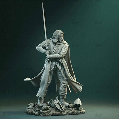 Anime Aragorn Figures Unpainted GK Models 3D Print Unassembled Blank ...