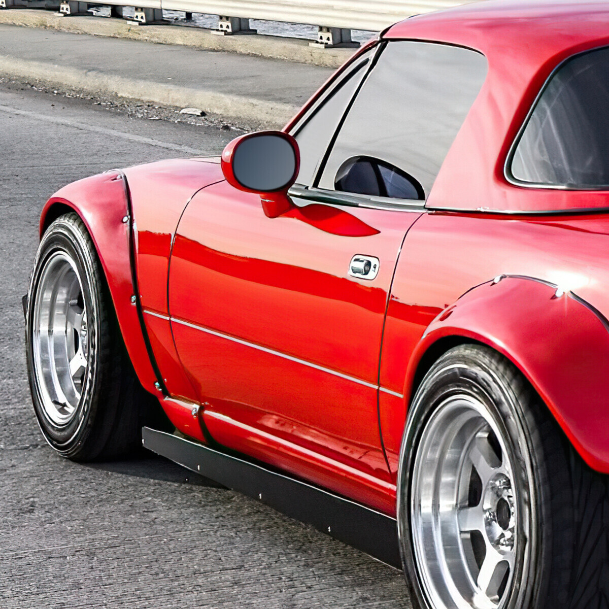 Left Side Rear View Mirror Glass Replaces For 1990-1998 Mazda Miata ...