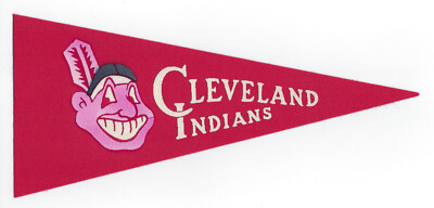 1960's Cleveland Indians 9" mini pennant vintage original MINT | eBay