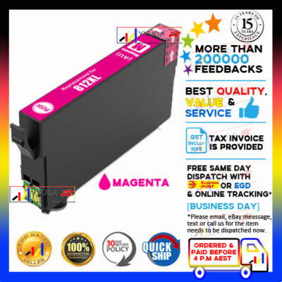 1 x NoN-OEM 812XL Magenta ONLY Ink Cartridges for Epson WF-4825 WF-7840 ...