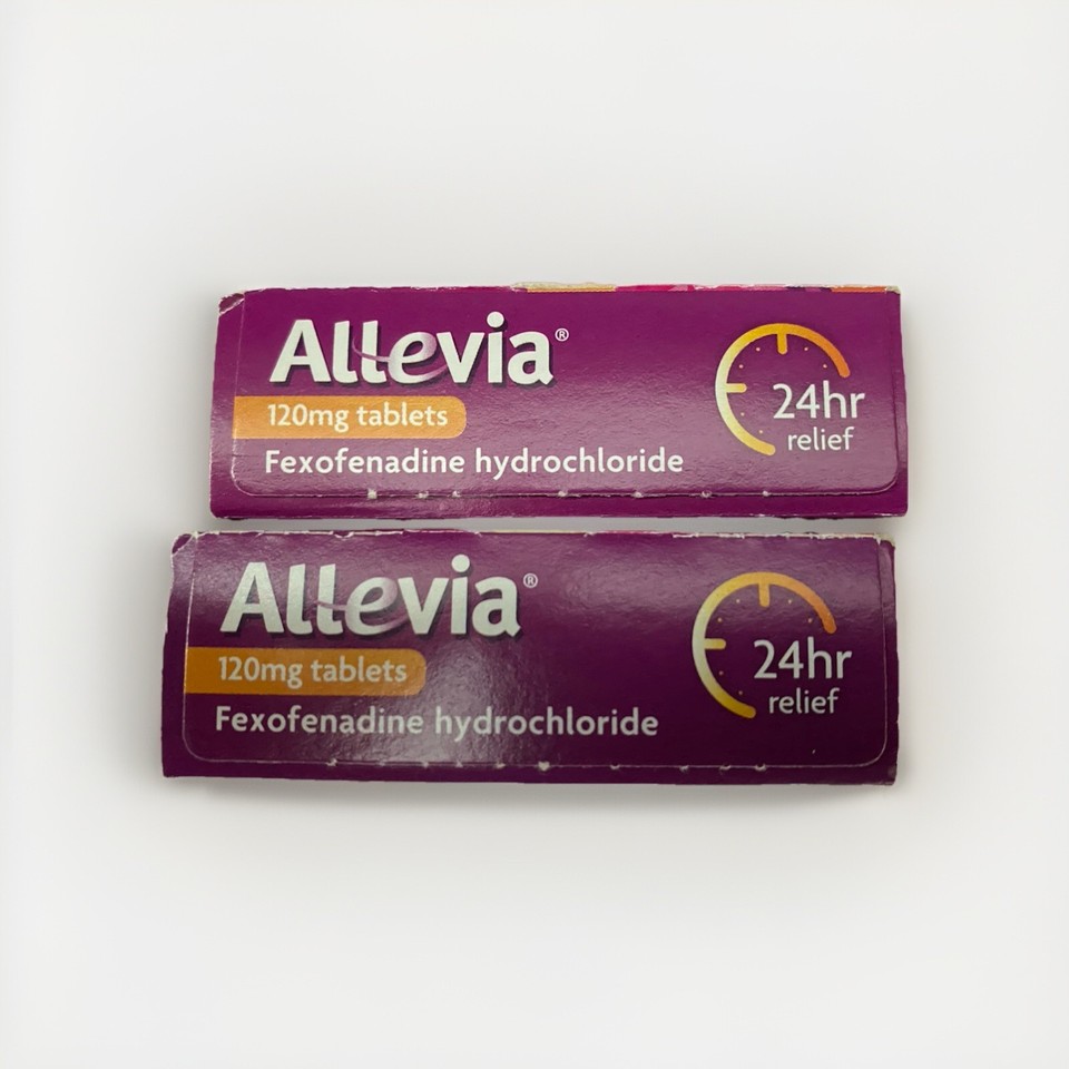 2 x 30 Allevia Allergy tablets packs (60 Tabs), 120Mg Fexofenadine ...