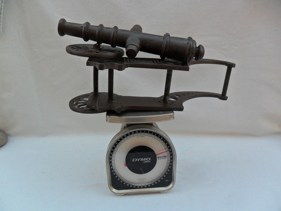 LARGE HEAVY RMI CAST IRON CVIL WAR SIGNAL CANNON ON CARRIAGE REPLICA | eBay
