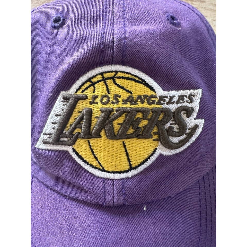 LA Lakers Dad Hat Baseball Cap XLarge '47 Brand Hardwood Classics ...