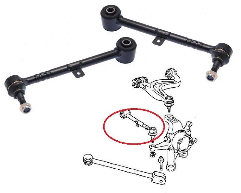 REAR UPPER CONTROL TRAILING ARM LATERAL ROD BALL JOINT for LEXUS GS300 ...