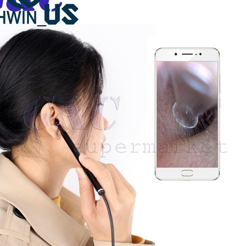 USB Ear Endoscope Visual Earpick with Mini Camera Otoscope Spoon ...