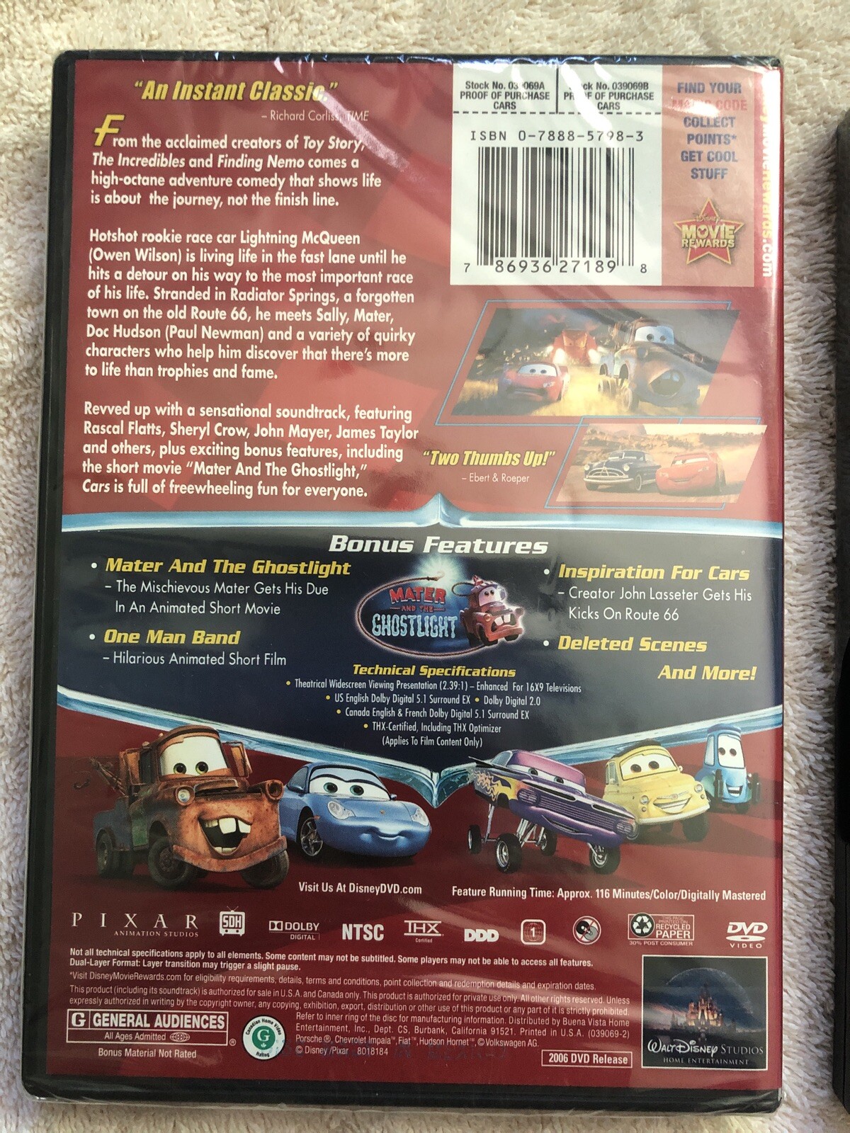 Cars Widescreen (DVD, 2006) 786936271898| eBay