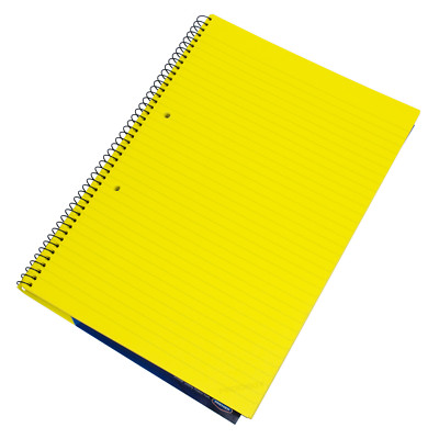 3 x A4 160 Page Yellow Lemon Spiral Memory Aid Paper Notepads Legal ...