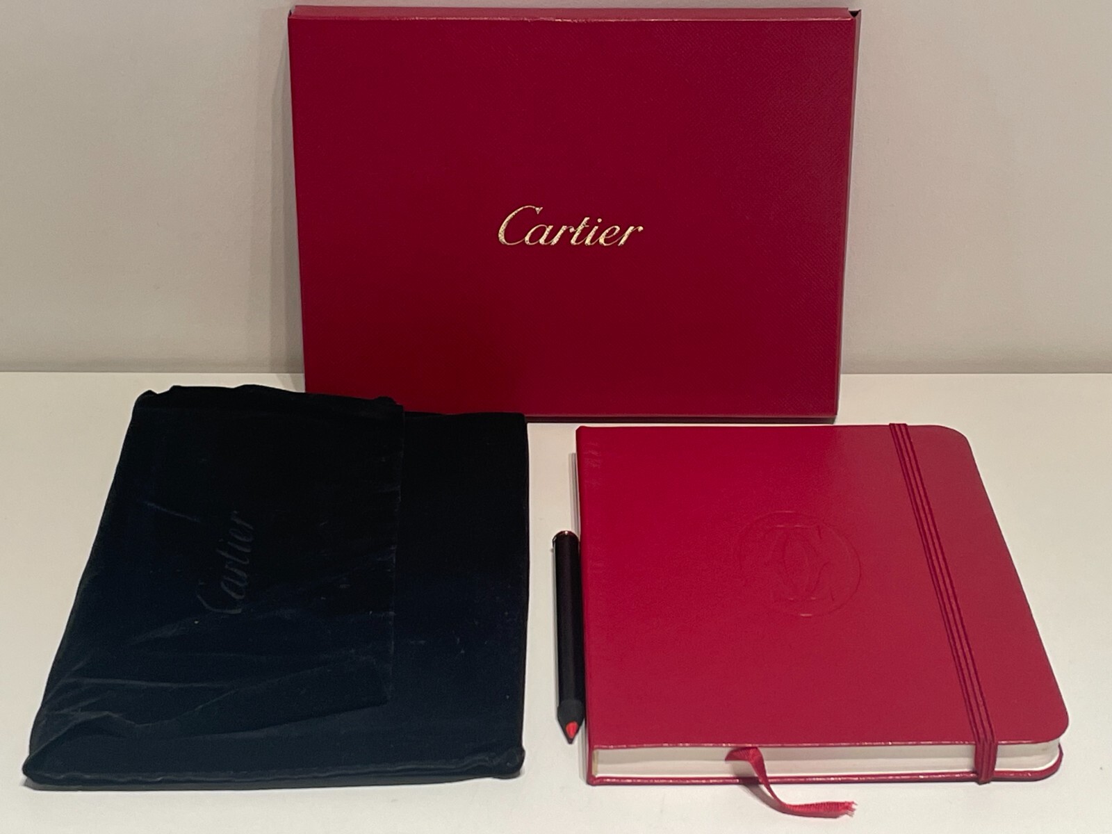 RETRO NOS LUXURY LADIES NOTEBOOK NOTE PAD +PENCIL "CARTIER" WITH ORG ...