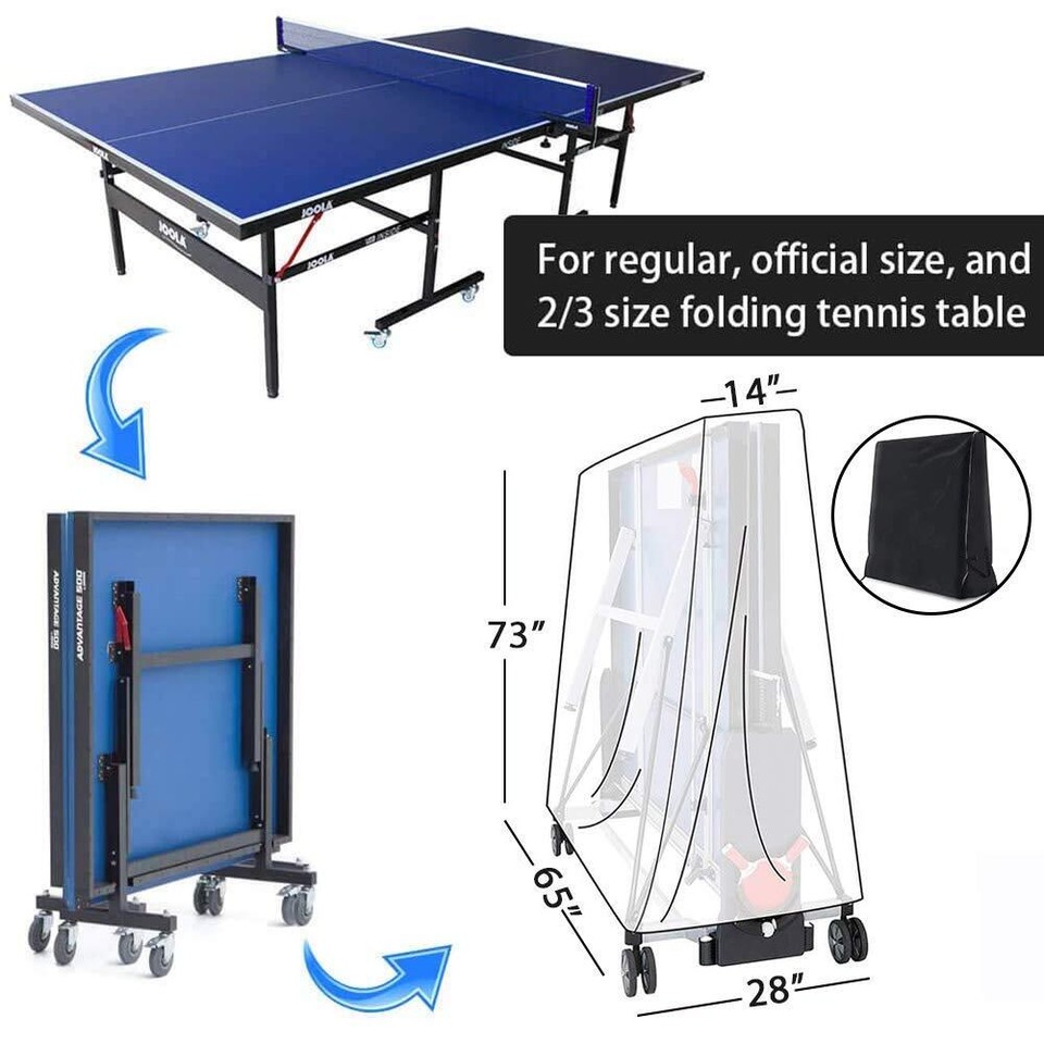 BEILLER Ping Pong Table Cover Premium Heavy Duty Waterproof Cover for ...