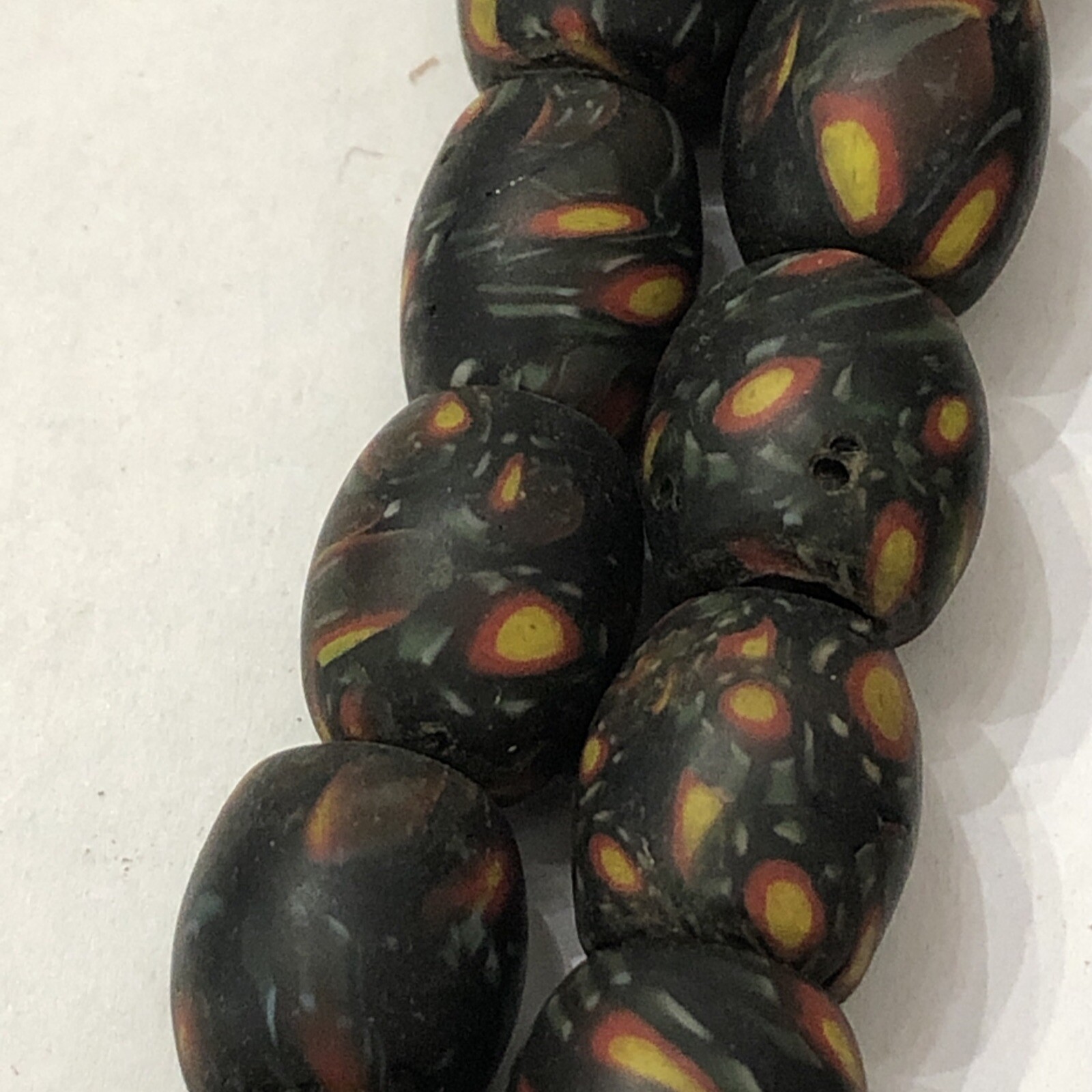 22" Antique "Flaming Phoenix Eye / Comet" Art Glass T… - Gem