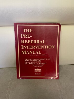 Pre-Referral Intervention Manual by Stephen Mccarney 9781878372116| eBay