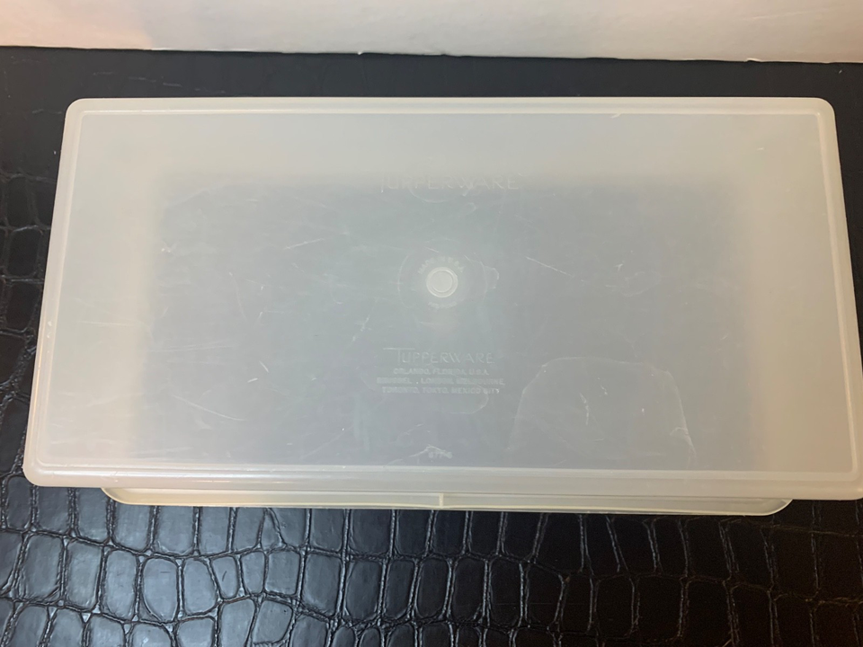 Vintage Tupperware Container Large Rectangle 677-3 Food Storage Clear ...