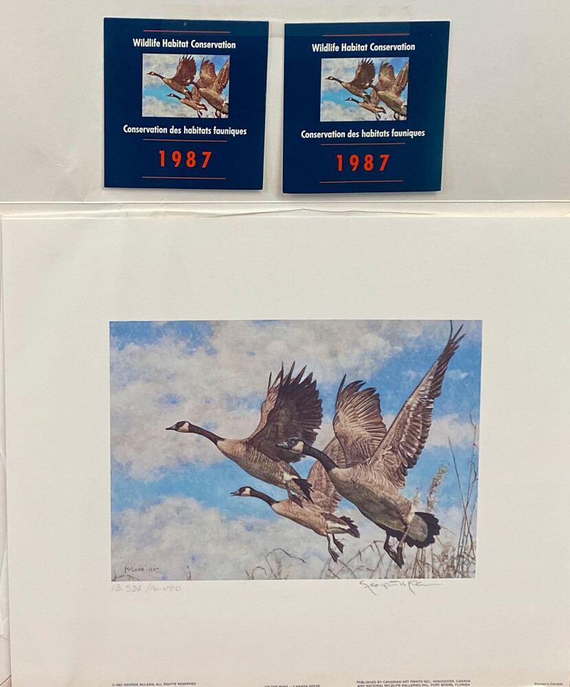 George McLean -On the Wing -Canada Geese 16000 S/N -Limited Edition ...