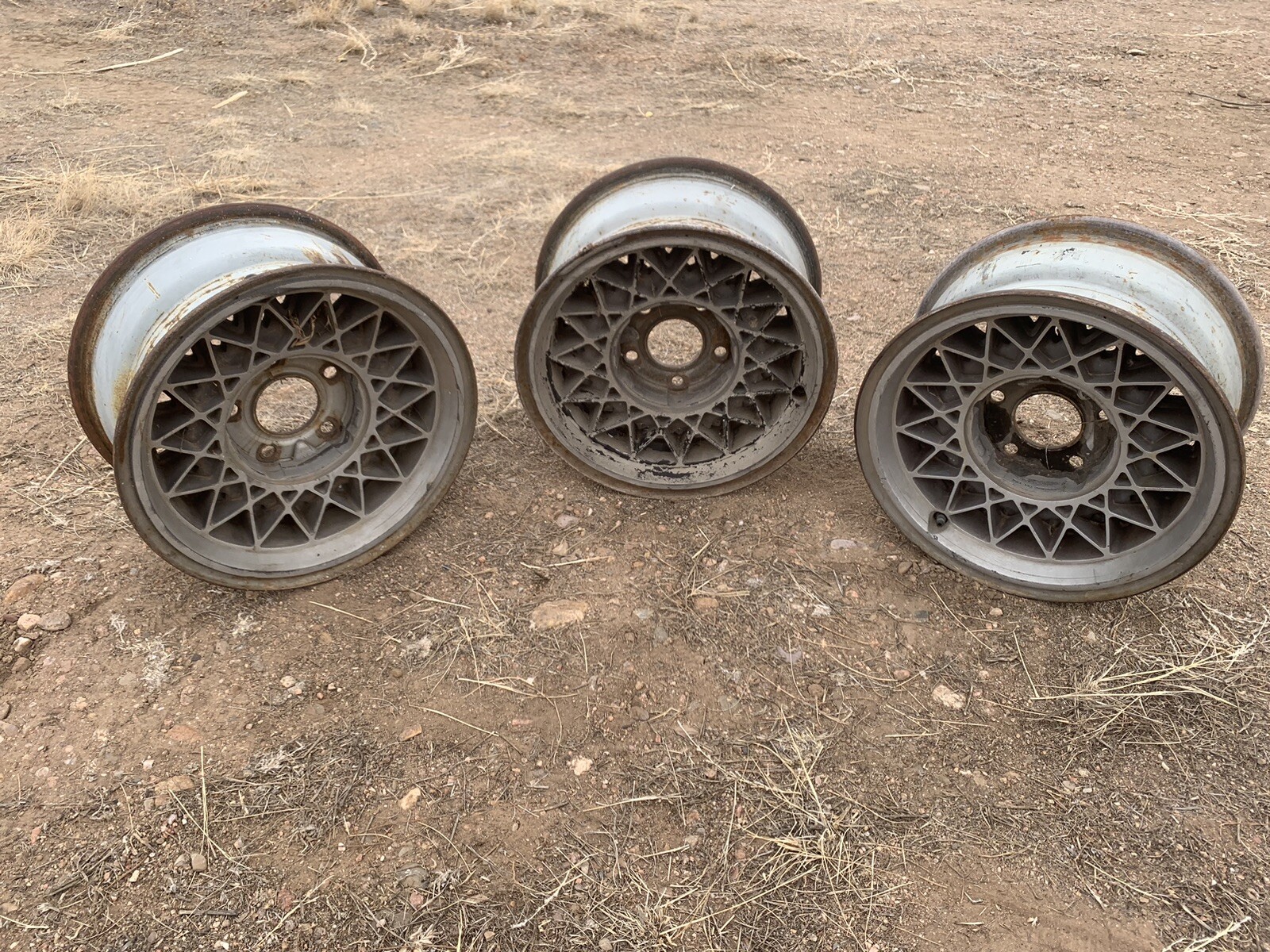 Vintage Appliance Wire Mag Wheels (3) 14x7x5x4.75 | One Piece Cast ...