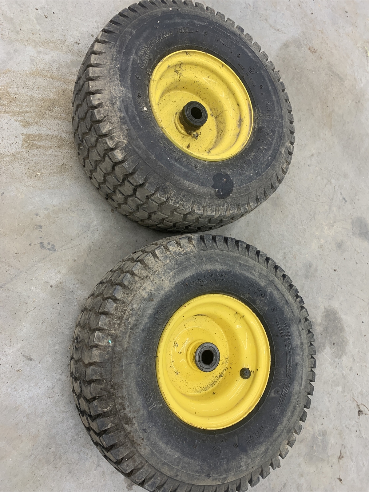 John Deere L110 Front wheels and rims 15x6-6 | eBay