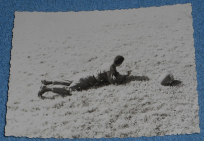 Vintage Photo US Army GI Soldier Staff Sergeant Lies Prone In Field West Germany | eBay