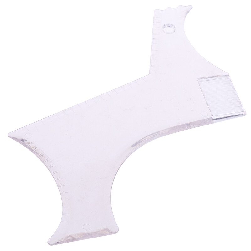 Men's Beard Combs Shaping Styling Template Comb Transparent for Hair ...