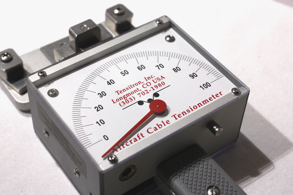 Tensiometer PN (1P) ACM-200 Tensitron, Inco Aircraft Cable Tensiometer ...