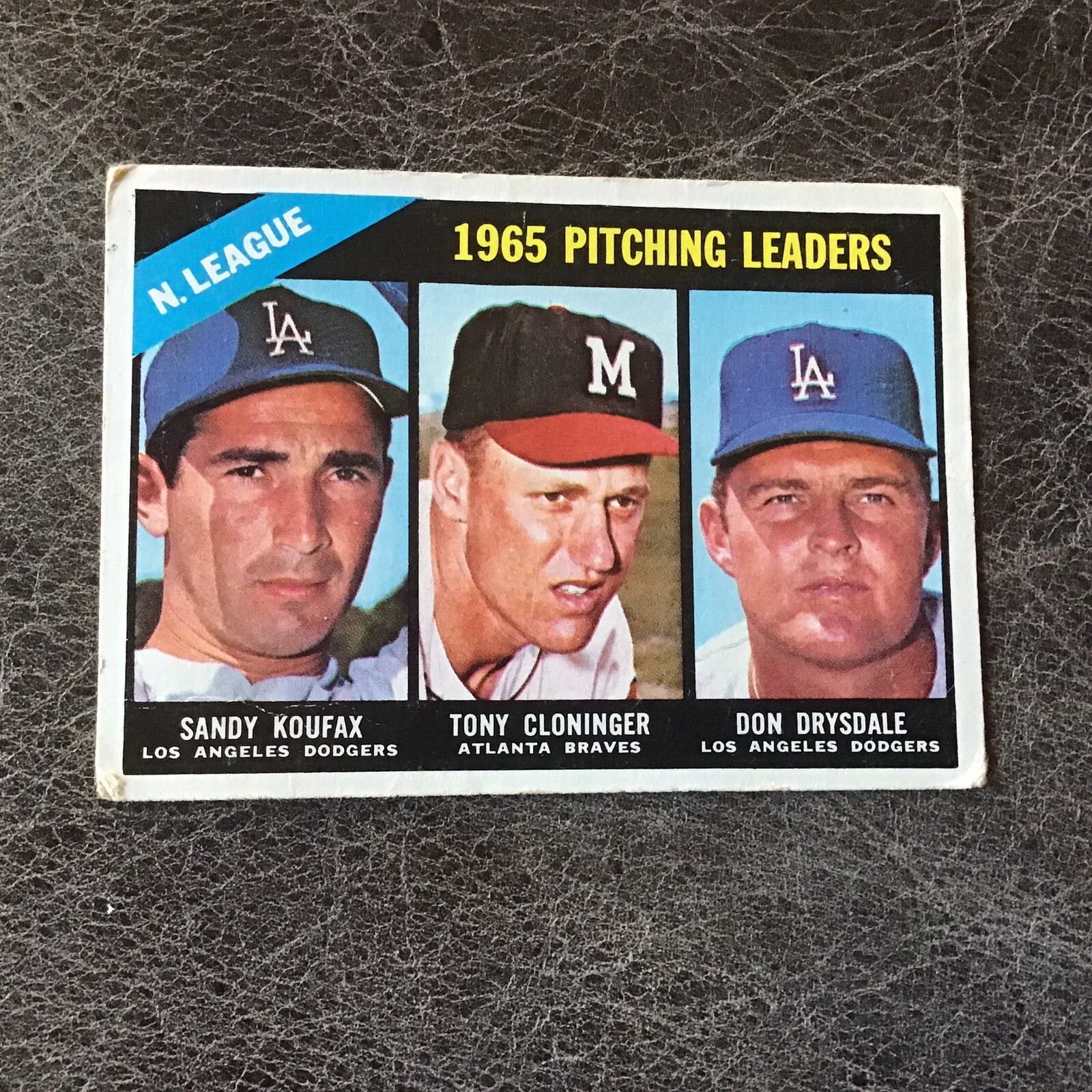 1966 Topps - League Leaders #223 Sandy Koufax, Don Drysdale, Tony ...