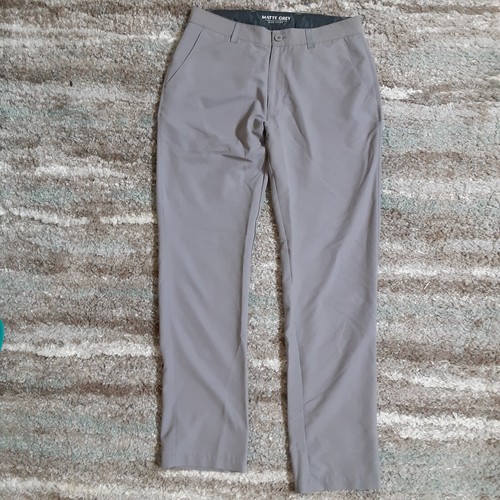 Matte Grey/Haus of Grey Regular Fit Stretch Golf Gray Pant Mens 32x34 ...