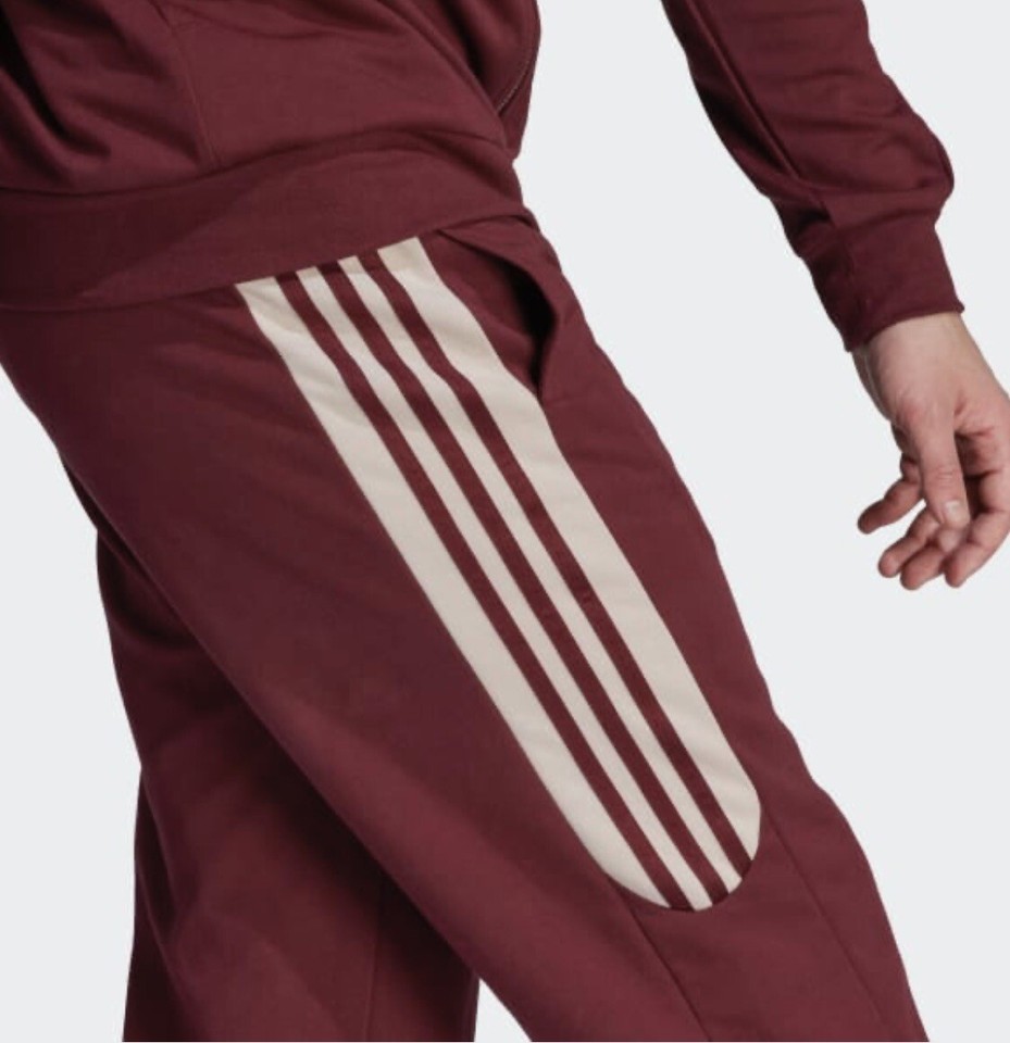 adidas Men's S Colorblock Track Suit (Jacket & Pant) Set IC6758 Maroon ...