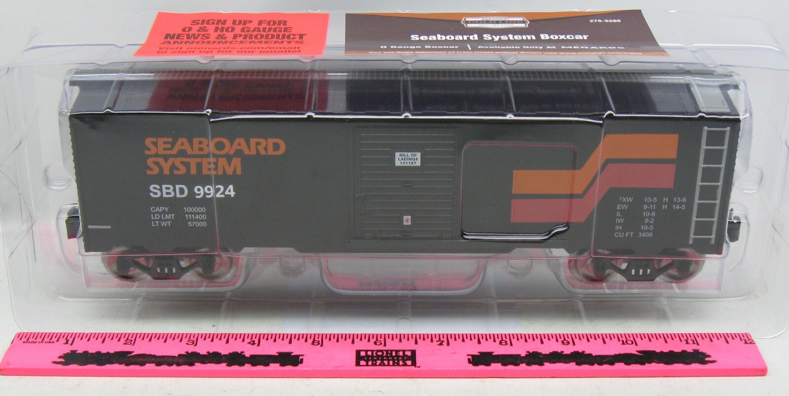 The Menards ~ O Gauge Seaboard System Boxcar | eBay