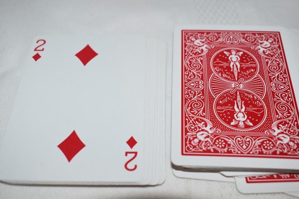 Bicycle Poker 808 Red Rider Back Playing Cards Deck Magic | eBay