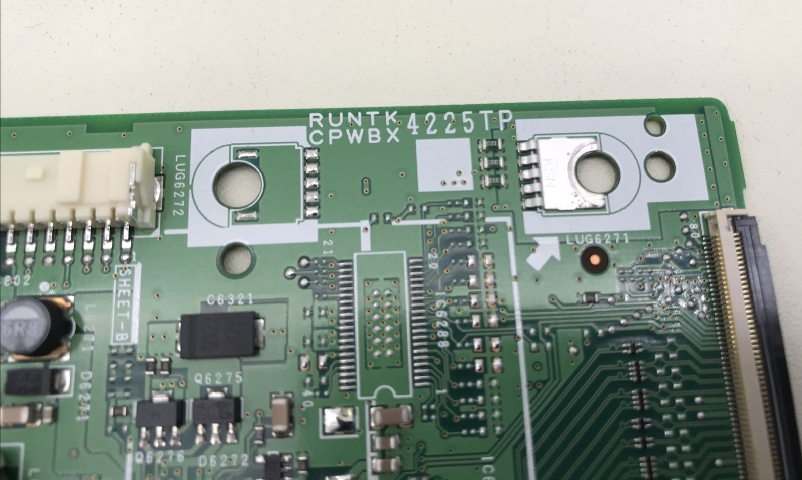 Sharp LC-60E77UN 60" LCD TV Board RUNTK CPWBX 4225TP | eBay