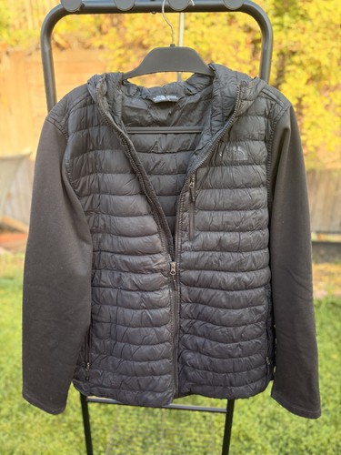 North Face Men's Black Trevail Stretch Hybrid Goose Down Puffer Jacket ...