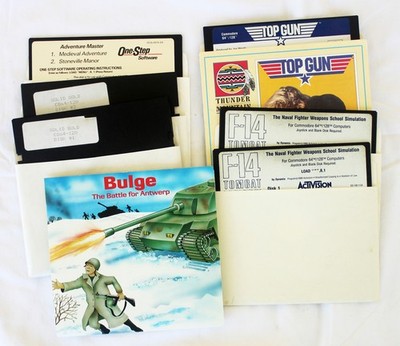Commodore 64/128 game lot of 5 battle and flight simulation games | eBay