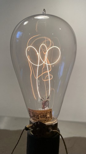 antique HY-LO light bulb antique fan Thomson Houston Edison bulb era | eBay