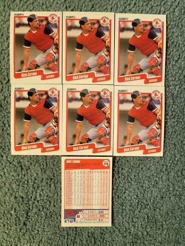 1990 Fleer Rick Cerone Baseball Card Lot of approx 7 Cards | eBay