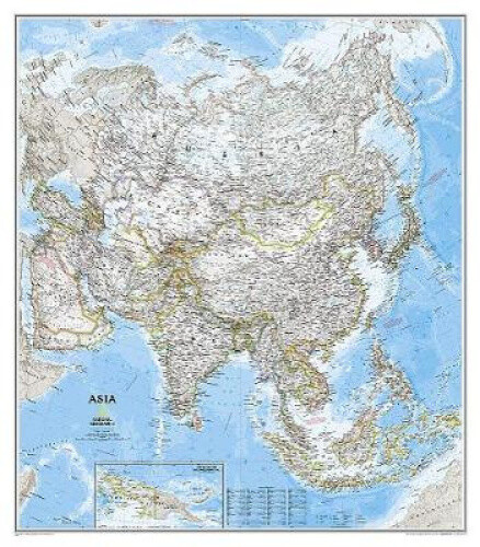 National Geographic: Asia Classic Wall Map (33.25 X 38 Inches ...