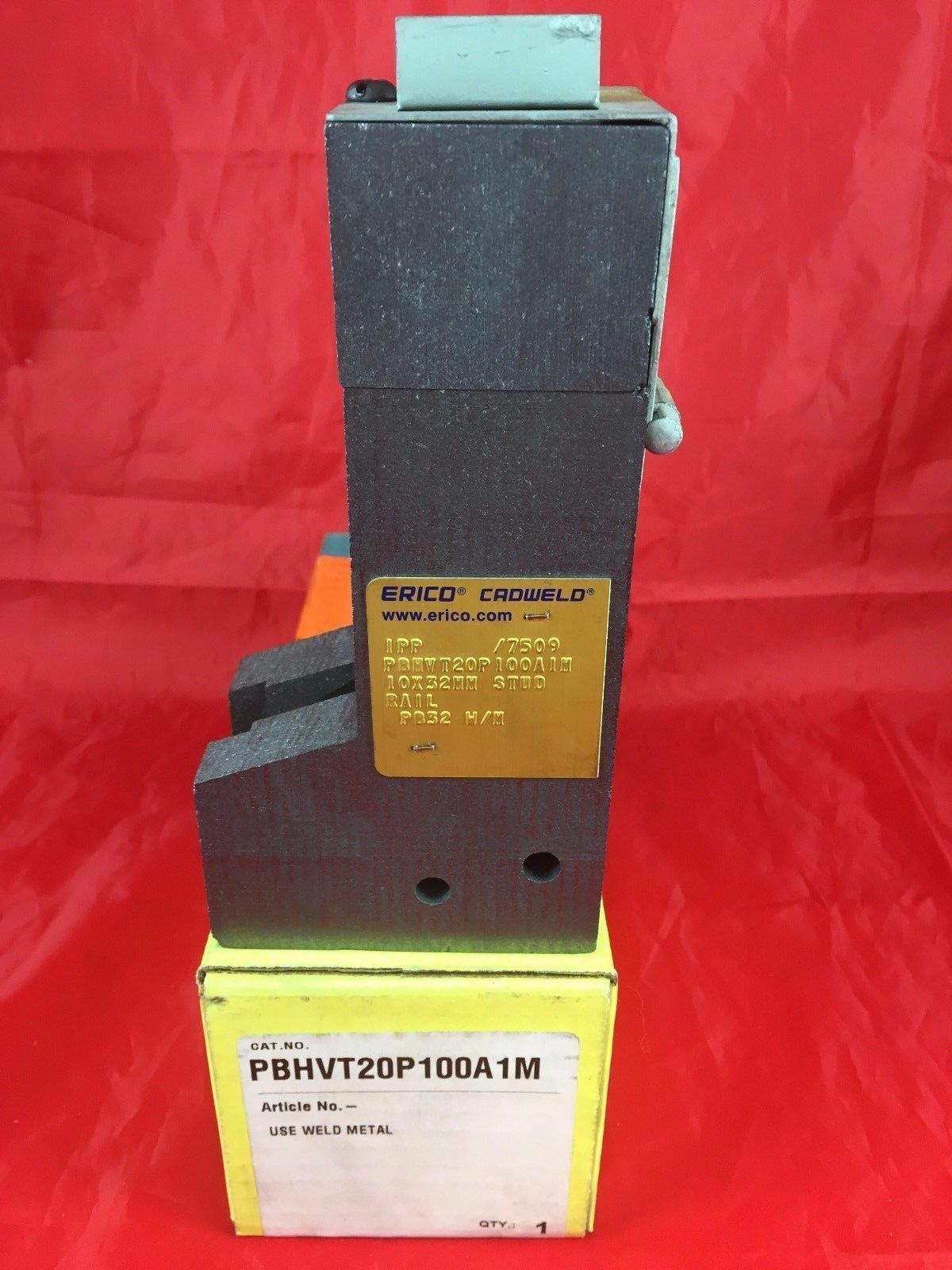 ERICO CADWELD PBHVT20P100A1M Graphite Welding Mould Steel Stud to Rail ...