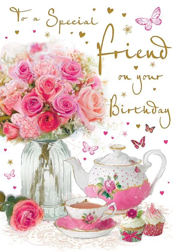 Birthday Flowers Card For Best Friend | Best Flower Site