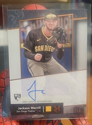 2024 Topps Museum Collection Jackson Merrill Rookie Card Archival Auto ...