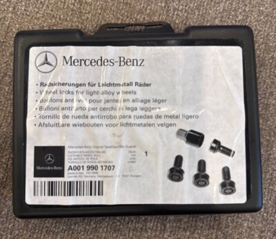 Mercedes-Benz A001 990 1707 Wheel Lock Set | 14x1.5mm | Lug Bolt | 5 ...