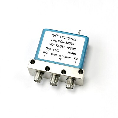 CCR-33S30 Teledyne RF Coax Switch CCR-33S30-N 12VDC | eBay