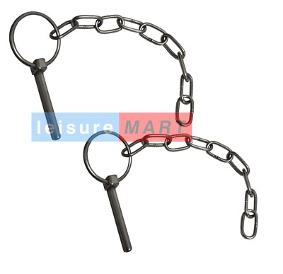 2 X 6mm Linch pins with Chains Linchpin Lynch Pins Trailers | eBay UK